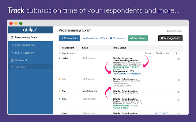 Track Sub Download Quilgo For Google Forms Chrome Geek